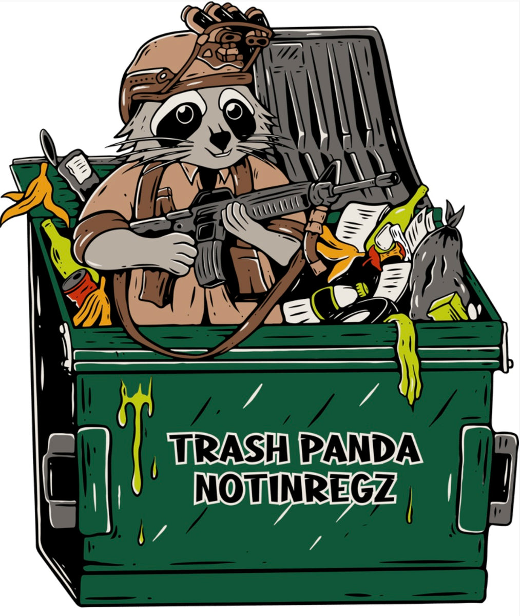 NotinRegs Trash Panda Sticker – BDS Tactical Gear