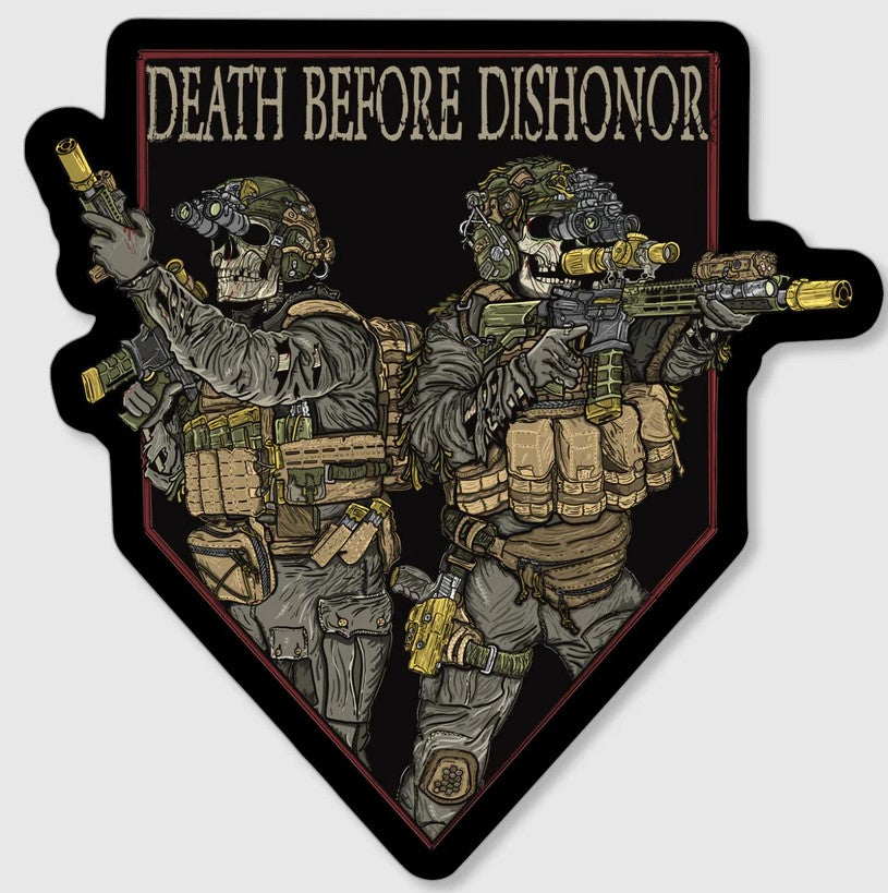 Phaseline Co. Death Before Dishonor Sticker – BDS Tactical Gear