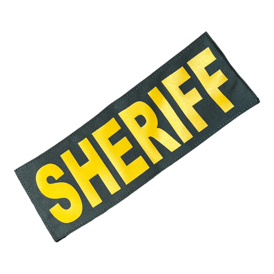 Ranger Green / Gold Sheriff Patch 11X4 with Hook Sewn on Back – BDS ...