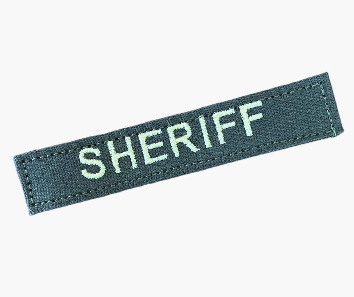 1" Sheriff Identifier with hook sewn on back – BDS Tactical Gear
