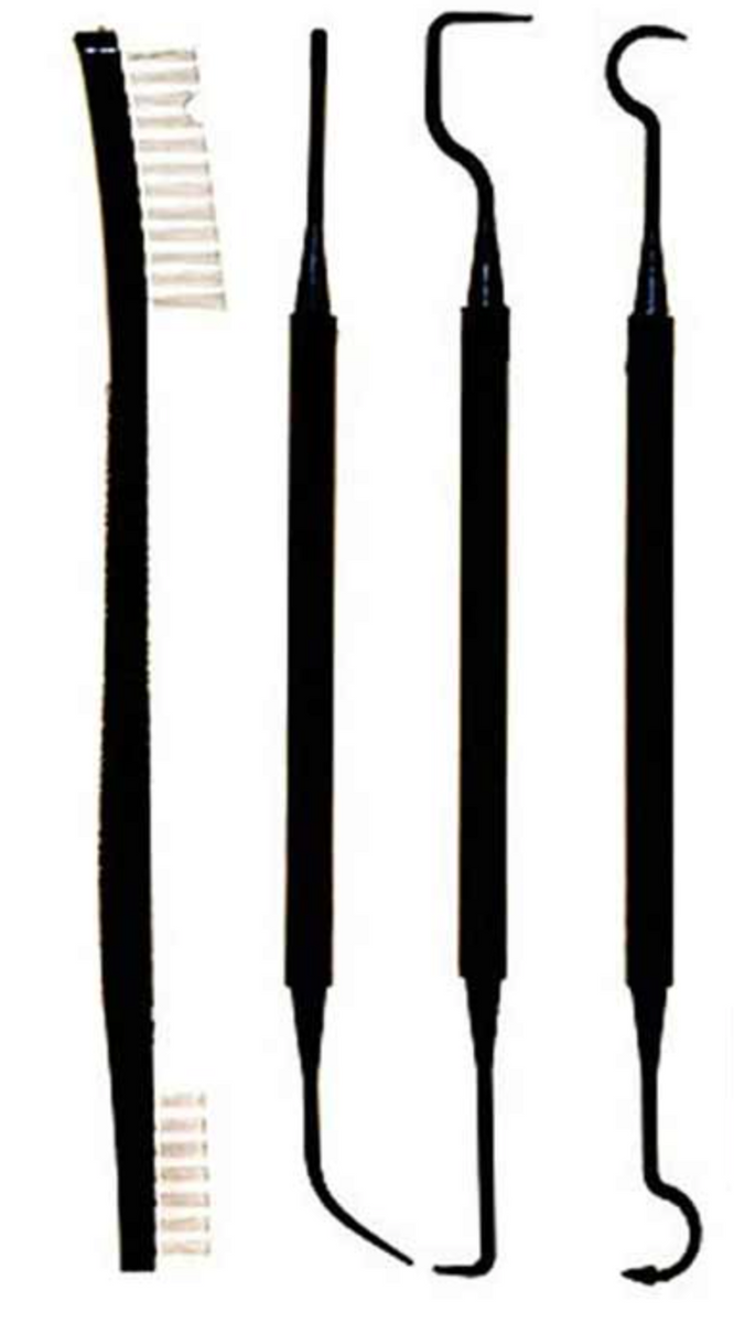4 Piece Cleaning Picks and Brush Set – BDS Tactical Gear