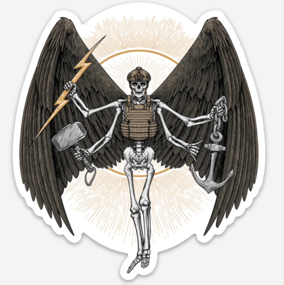Heavily Suppressed Angel Of Death Sticker – BDS Tactical Gear