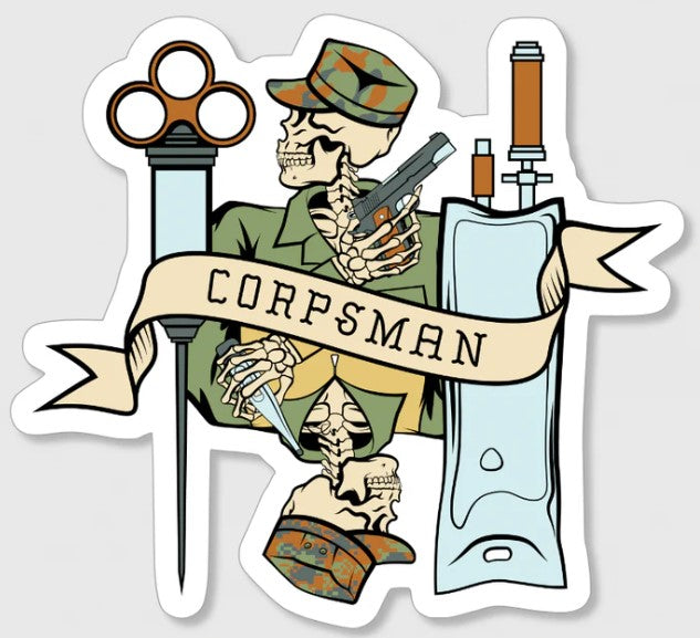 Goons Up Corpsman Death Card Sticker – BDS Tactical Gear
