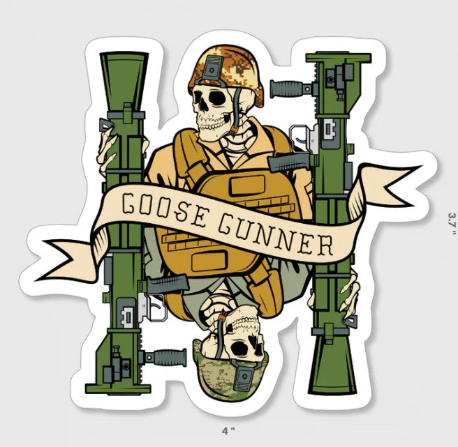 Goons Up Goose Gunner Death Card Sticker – BDS Tactical Gear