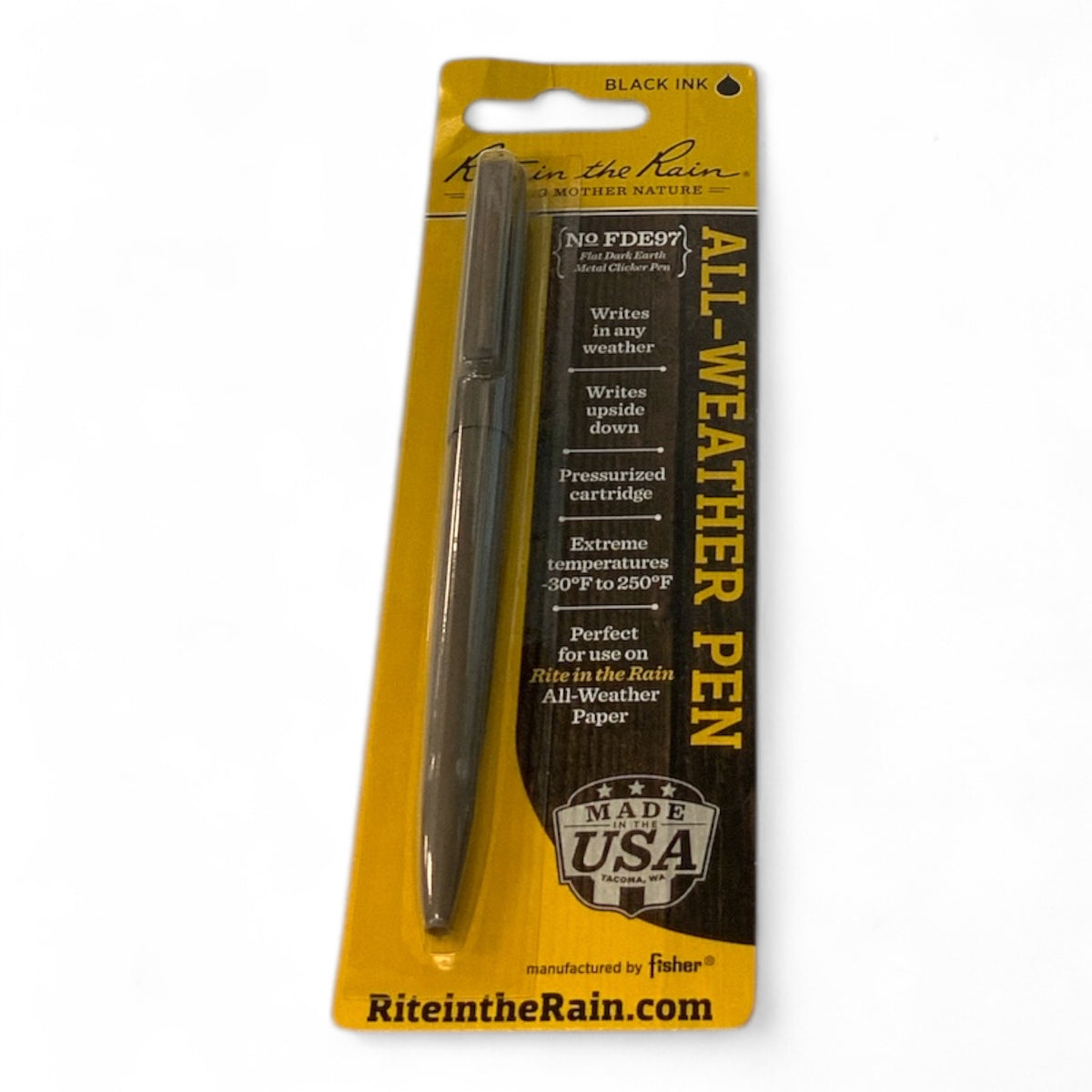 All-Weather Metal Clicker Pen - Flat Dark Earth – BDS Tactical Gear