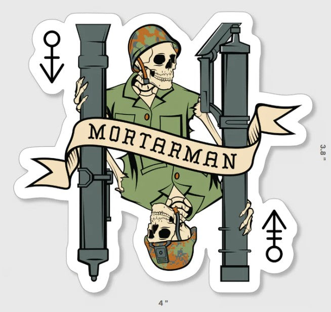 Goons Up Mortarmen Death Card Sticker – BDS Tactical Gear