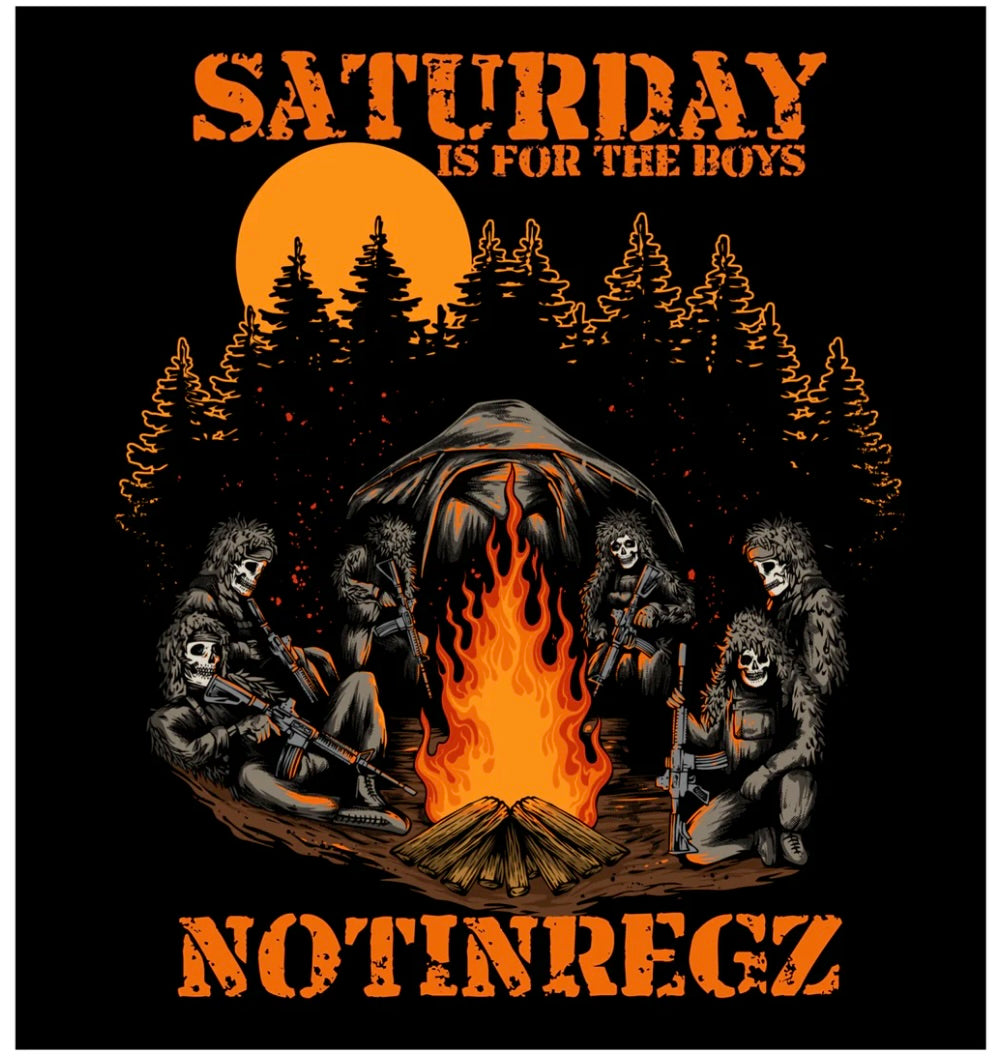 NotinRegs Saturday Is For the Boys Sticker – BDS Tactical Gear