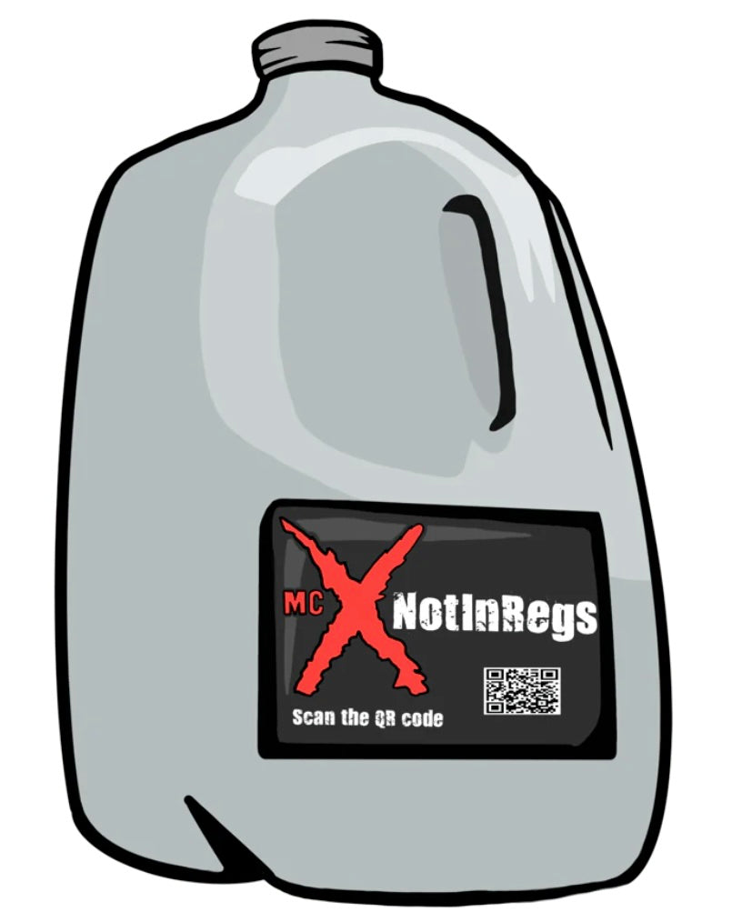 NotinRegs Water Jug Sticker – BDS Tactical Gear