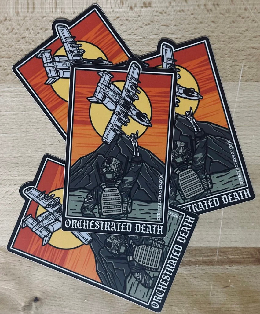 Direct Action Apparel Orchestrated Death Sticker – BDS Tactical Gear