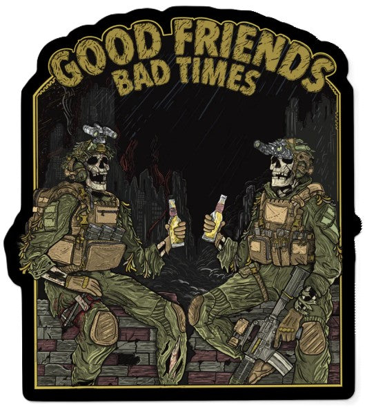 Phaseline Co. Good Friends Bad Times Sticker – BDS Tactical Gear