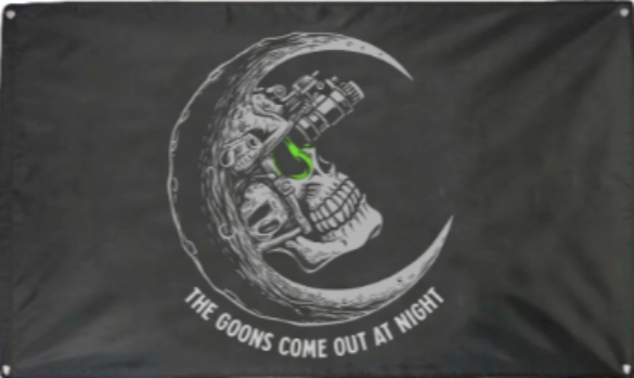 3'x5' Savage Tacticians Goons Come Out At Night Banner – BDS Tactical Gear