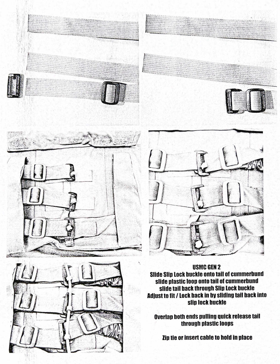 USMC PC Gen 2 Hardware kit for the Skeleton Cummerbund – BDS Tactical Gear