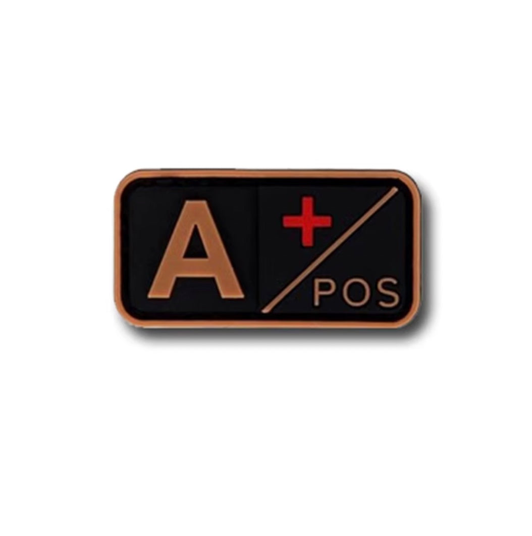 1"x2" PVC Tactical Blood Type Orange Patch – BDS Tactical Gear