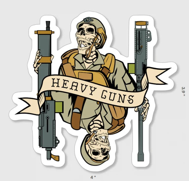 Goons Up Heavy Guns Death Card Sticker – BDS Tactical Gear